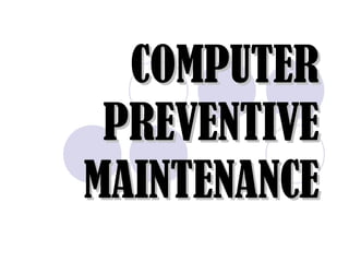 Preventive maintenance | PPT