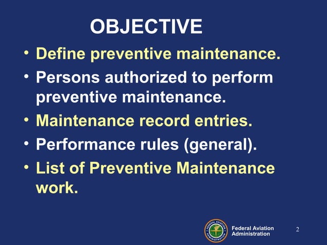 Airworthiness: Preventive Maintenance | PPT | Aviation Industry ...