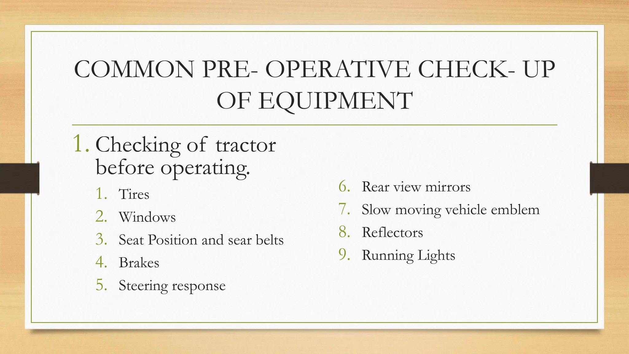 PREVENTIVE MAINTENANCE - Agricultural crop production | PDF