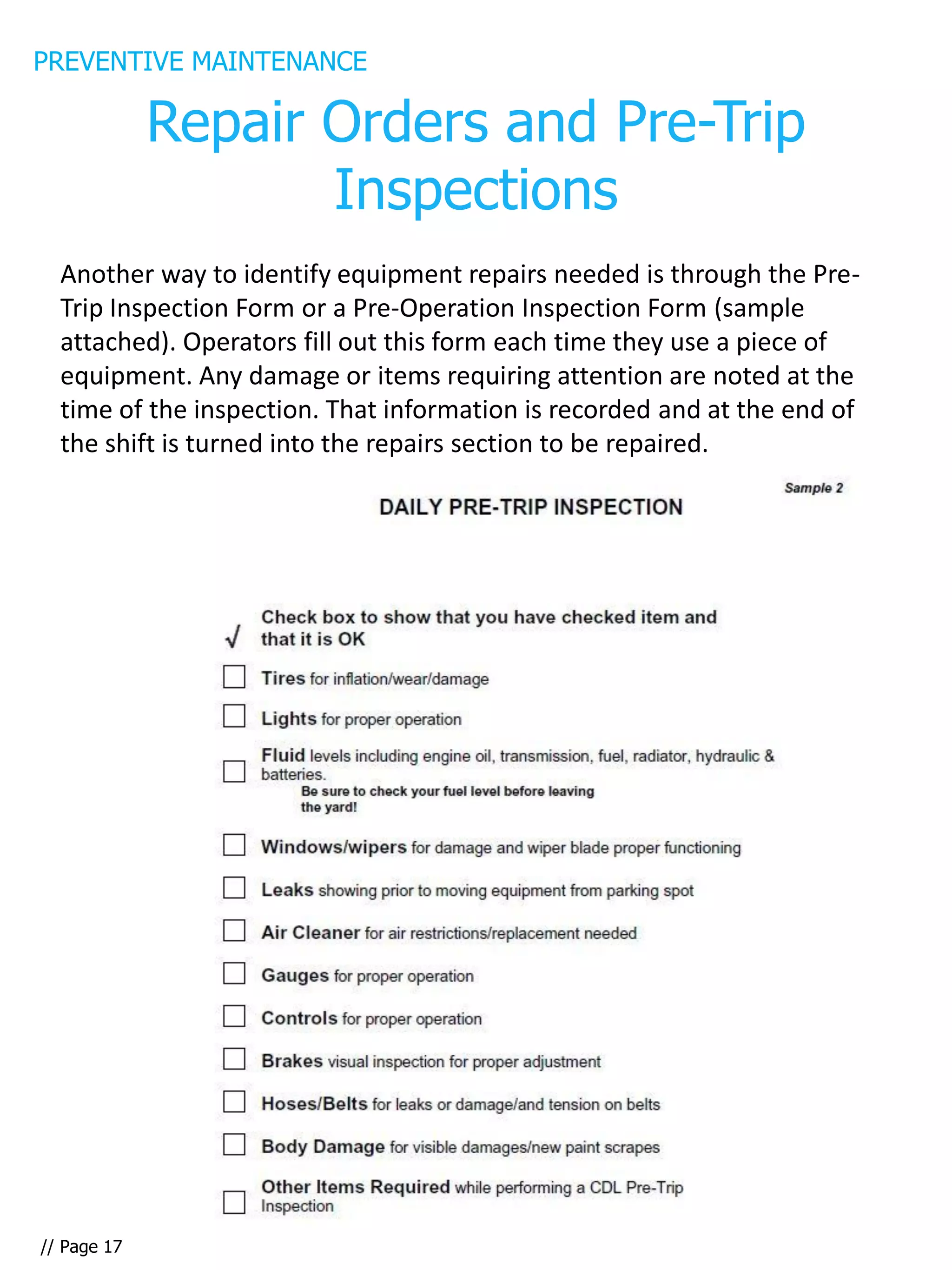Preventive maintenance e book | PDF