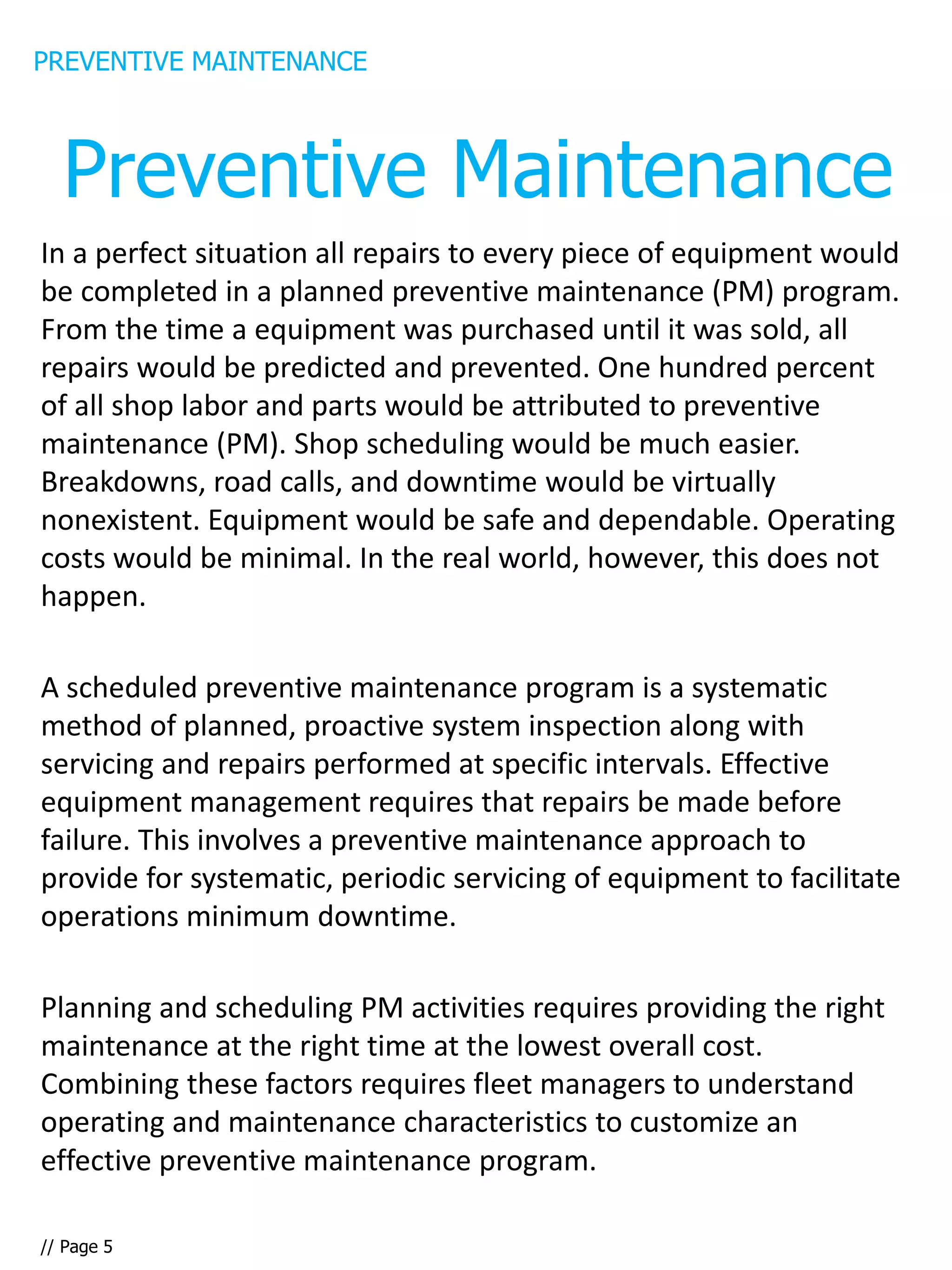 Preventive maintenance e book | PDF