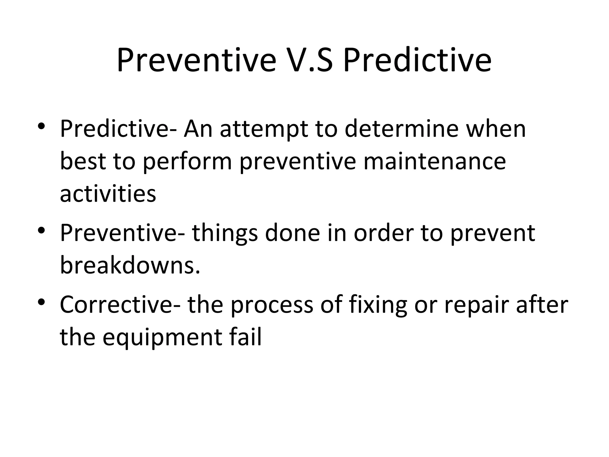Preventive maintenance final | PPT