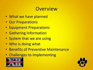 Preventive Maintenance Presentation | PPTX