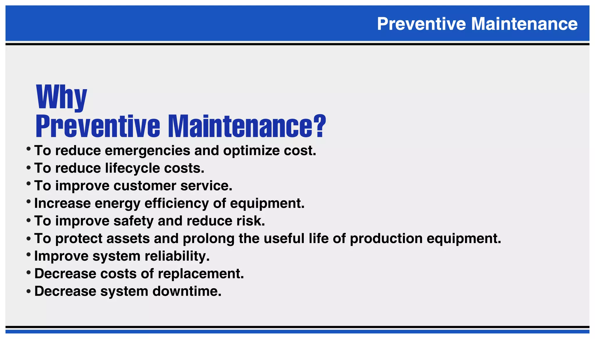 PPT ON PREVENTIVE MAINTENANCE | PDF
