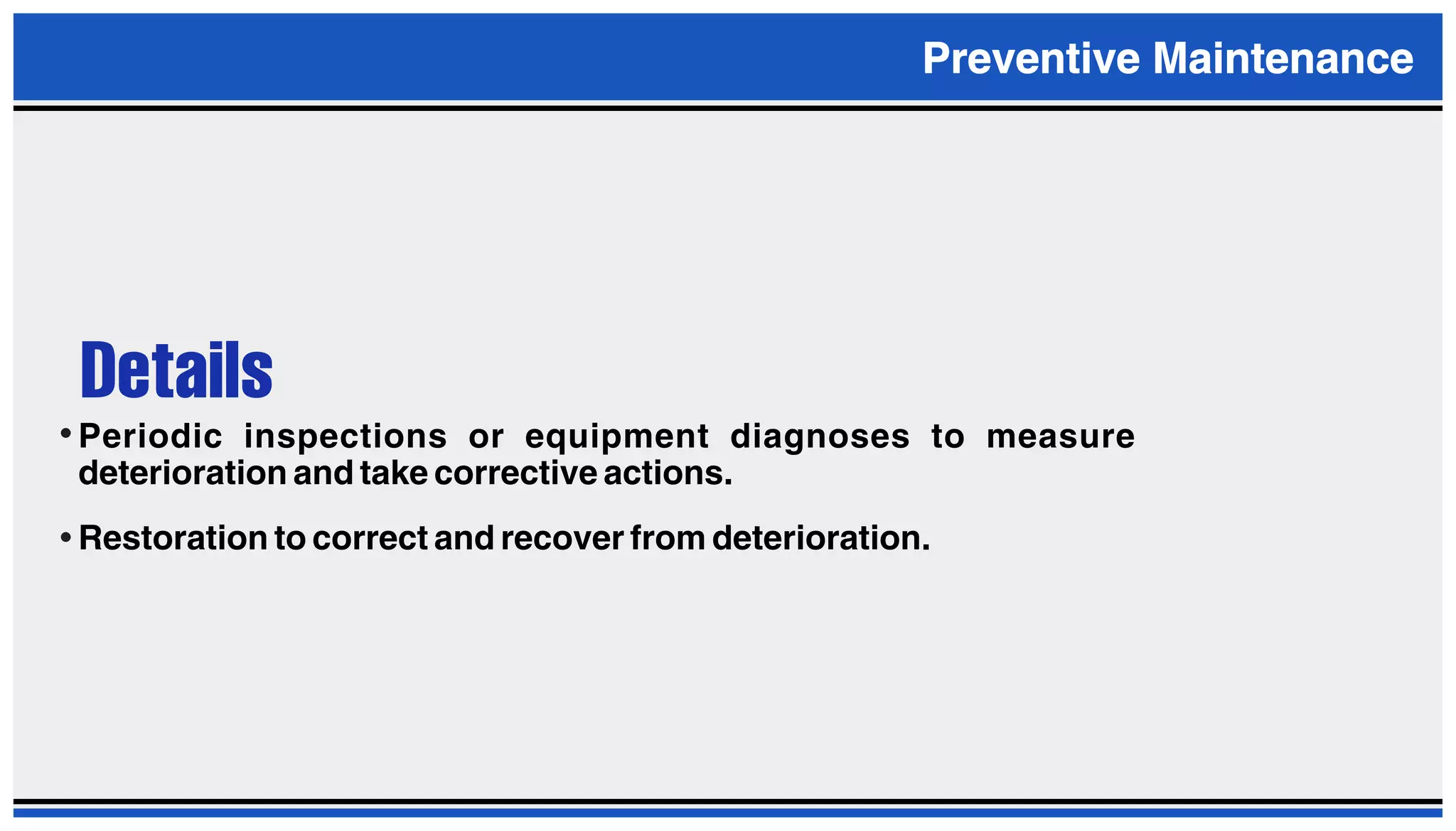 PPT ON PREVENTIVE MAINTENANCE | PDF