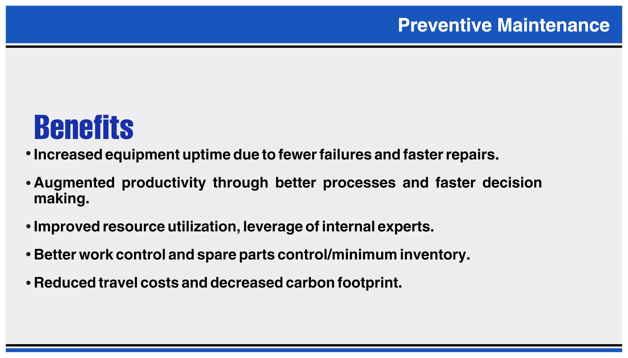PPT ON PREVENTIVE MAINTENANCE | PDF