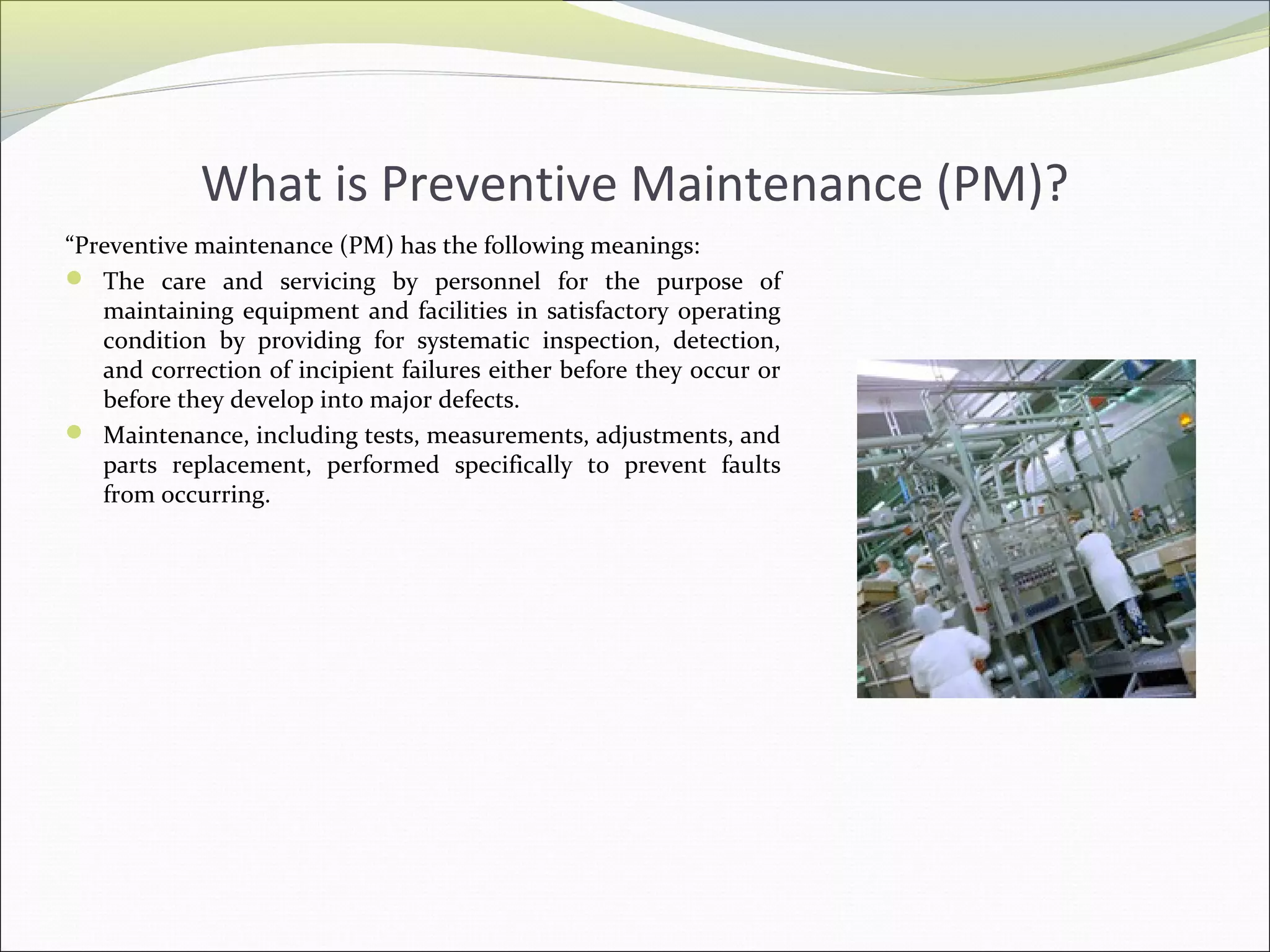 Preventive Maintenance Software | PPT