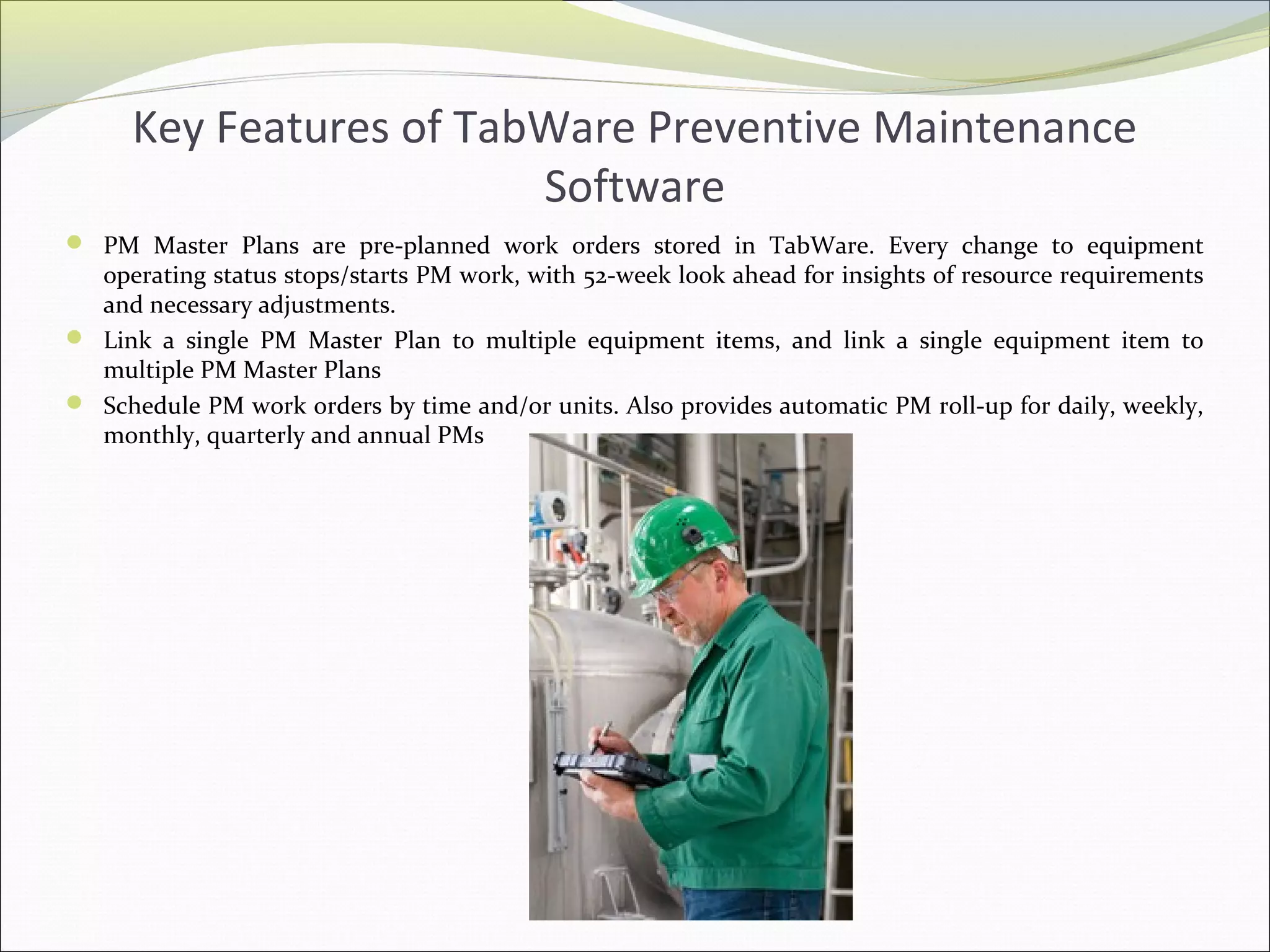 Preventive Maintenance Software | PPT