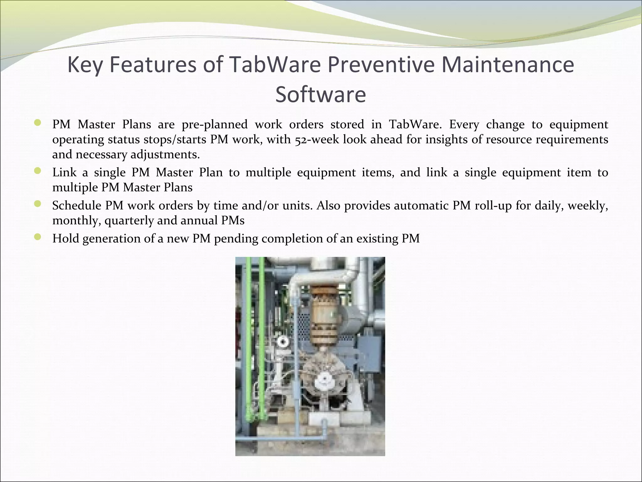 Preventive Maintenance Software | PPT