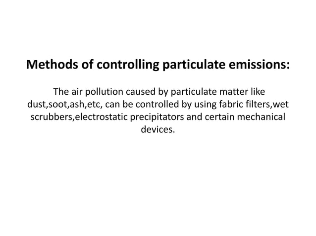 Preventive measure of air pollution | PPTX