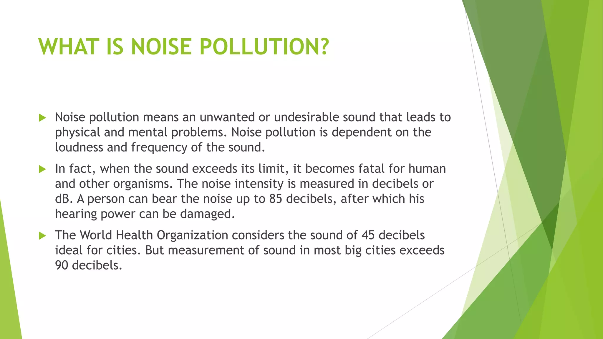 Preventive Measures of Noise Pollution | PPTX