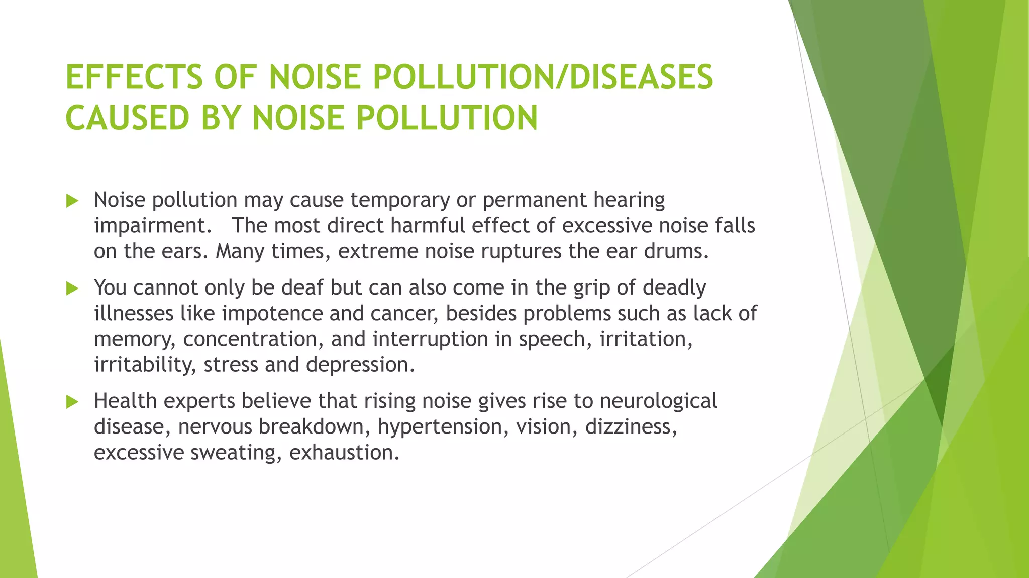 Preventive Measures of Noise Pollution | PPTX