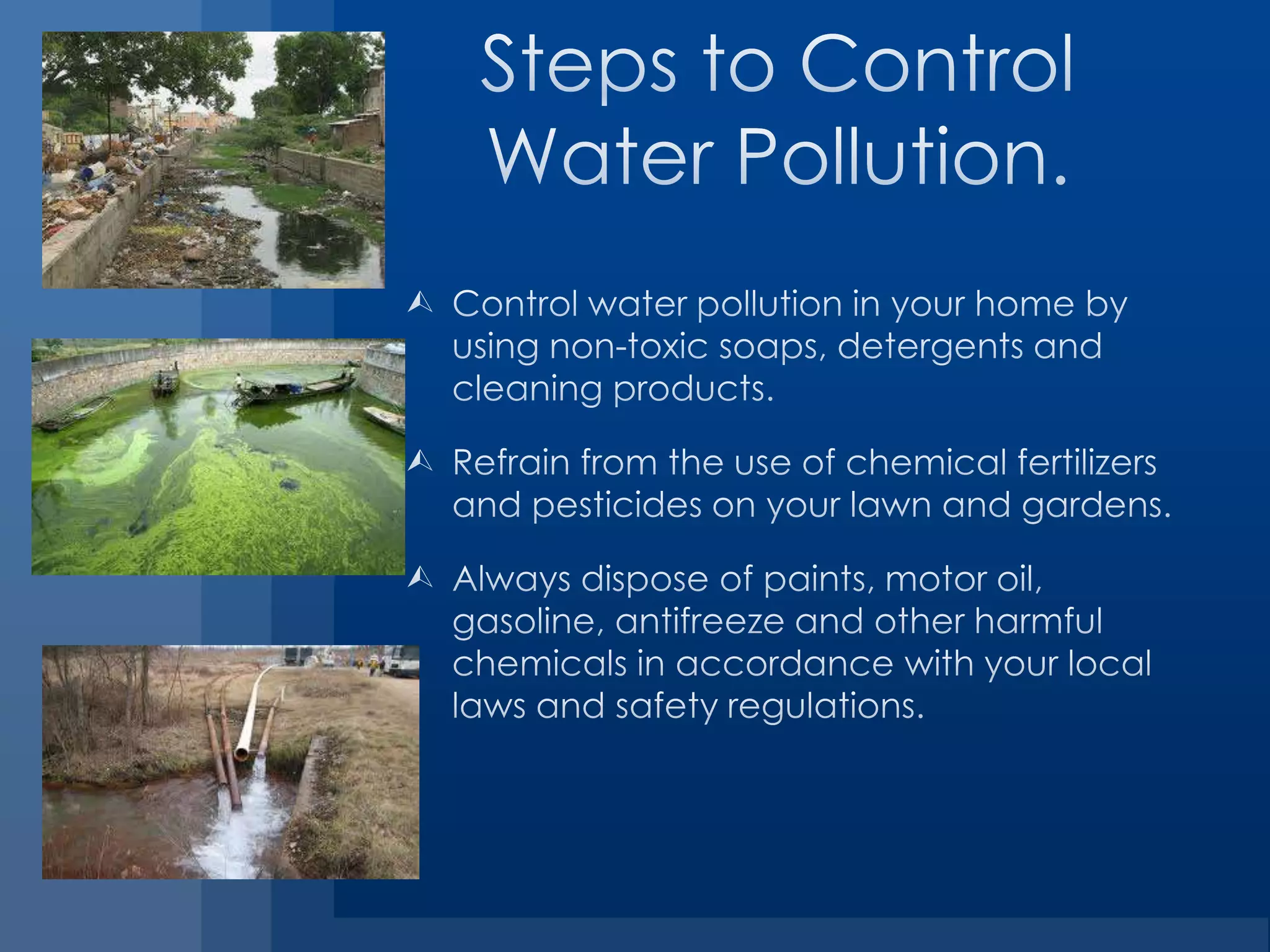 Preventive measures of water pollution | PPTX