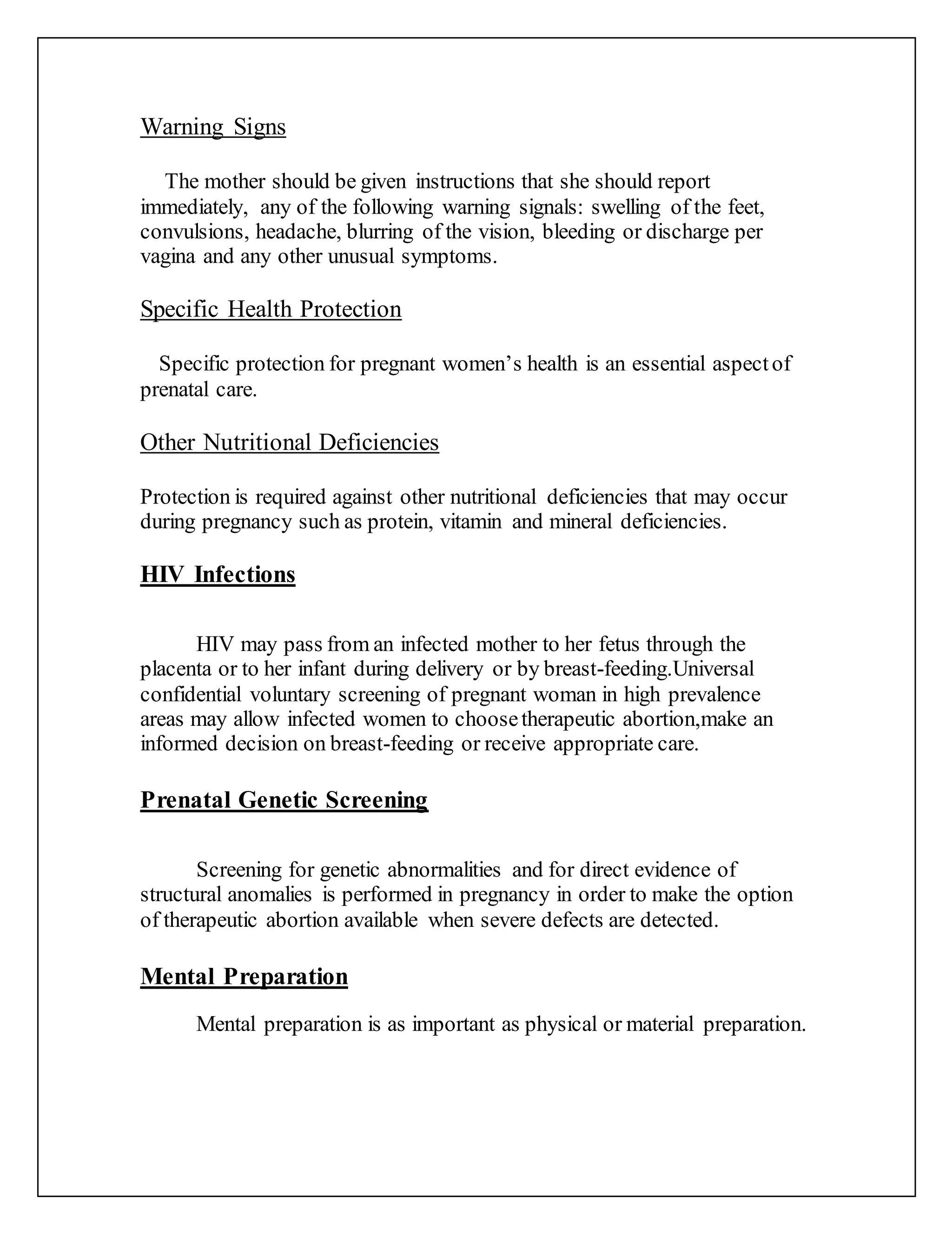 Preventive obstetrics | DOC