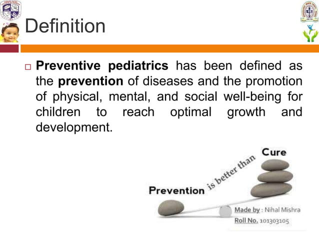 Preventive pediatrics in Child Health Nursing | PPTX