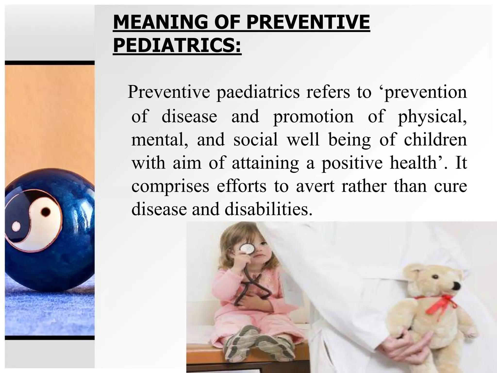 PREVENTIVE PEDIATRICS | PPTX