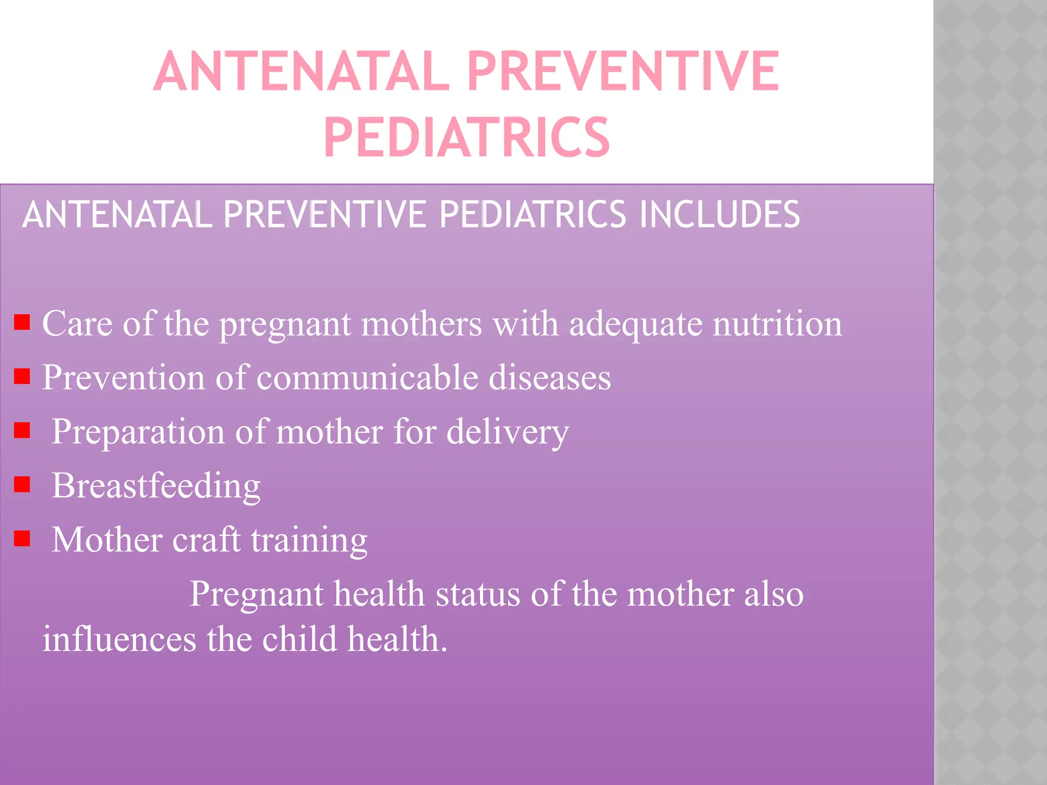 PREVENTIVE PEDIATRICS FOR NURSING STUDENTS | PPTX