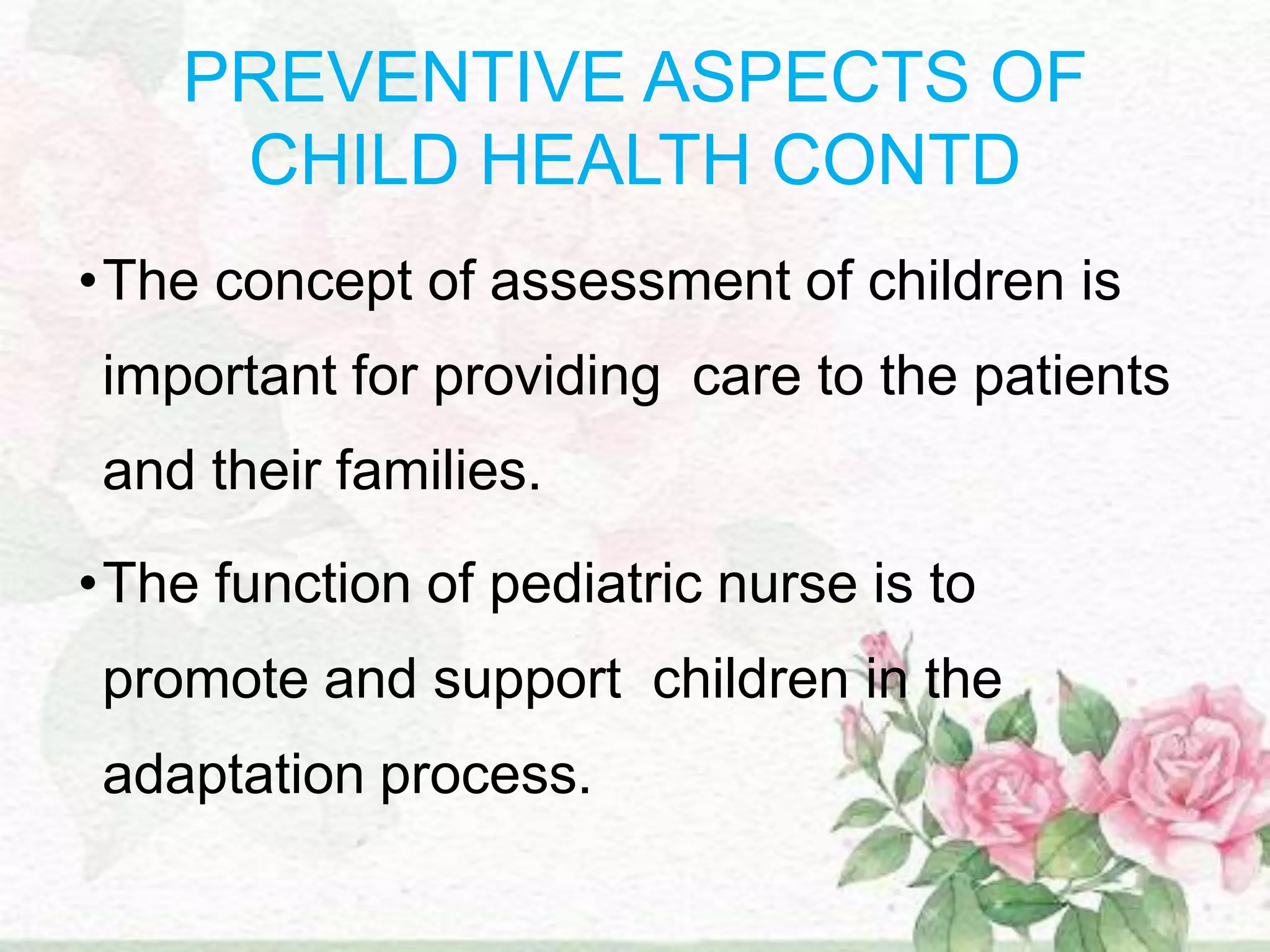 Preventive promotive curative aspects of child health | PPTX