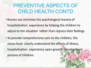 Preventive promotive curative aspects of child health | PPTX
