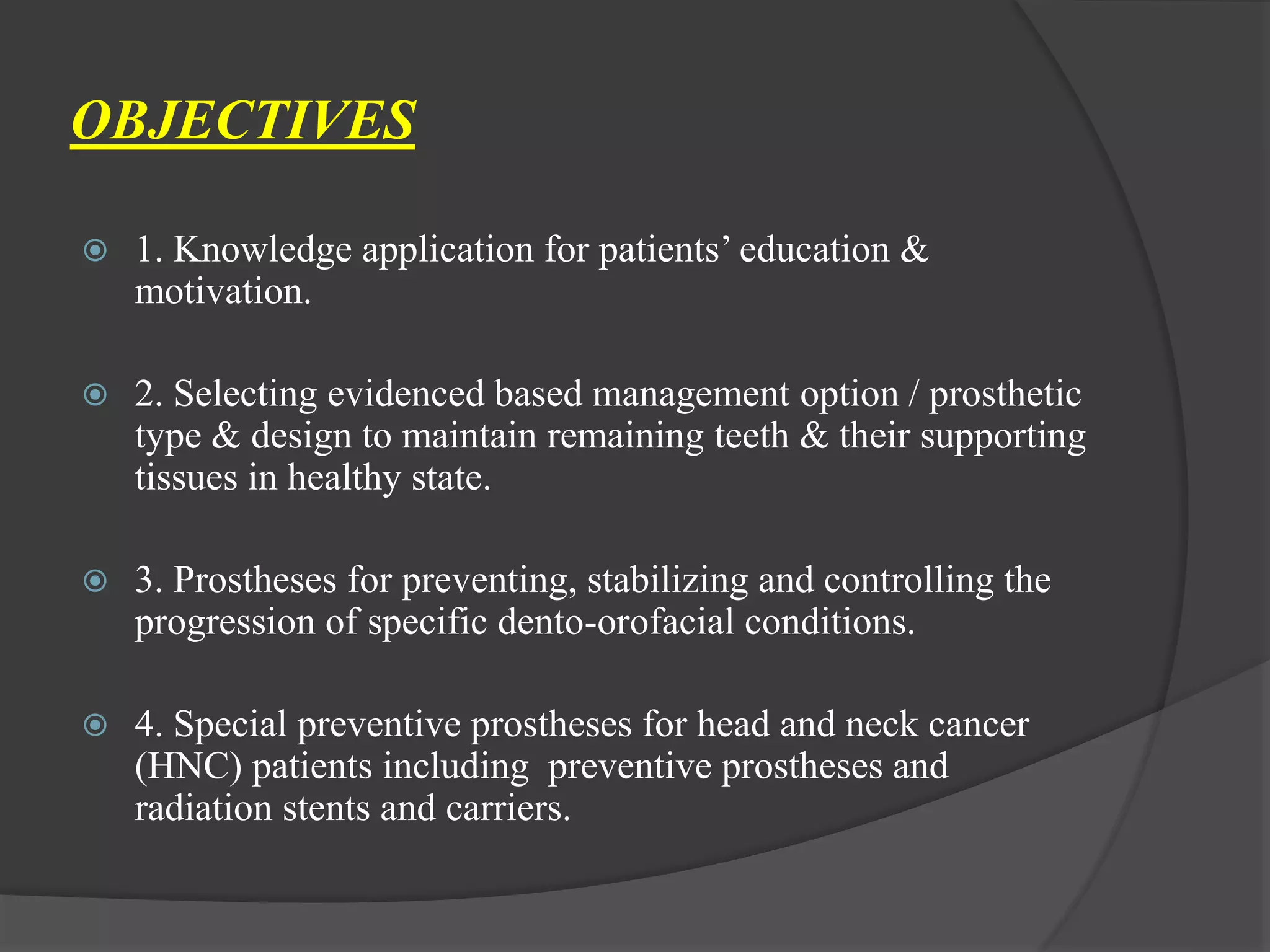 Preventive prosthodontics | PPTX