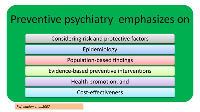 Preventive psychiatry, rehabilitation in psychiatry | PPTX | Physical ...