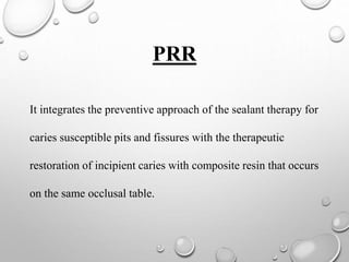 Preventive resin restoration | PPTX