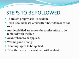 Preventive resin restoration ppt | PPTX
