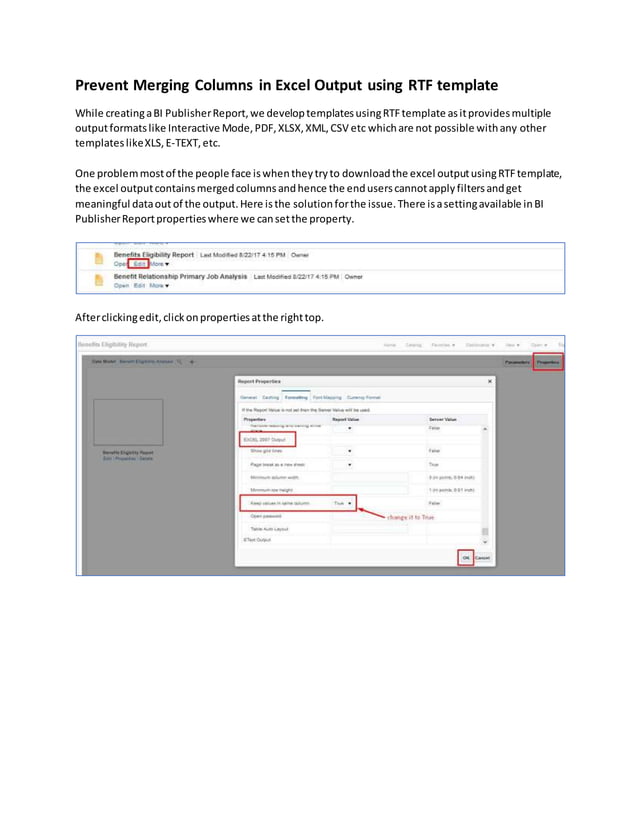 Prevent Merging Columns In Excel Output Using Rtf Template Docx 5394