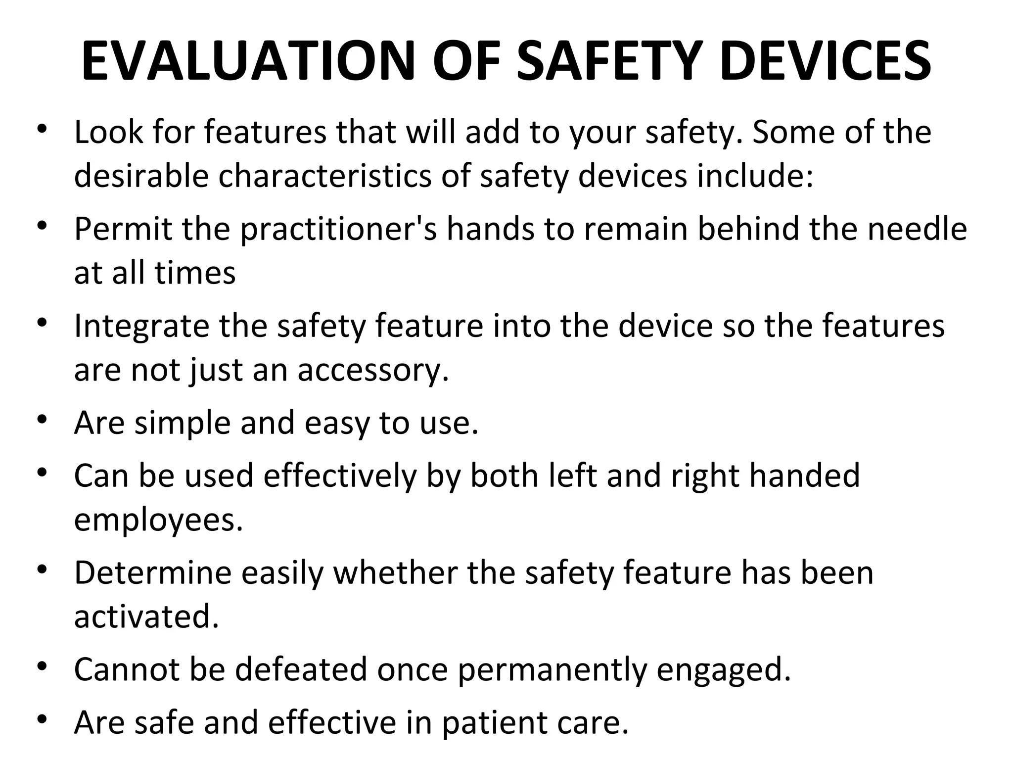 Prevent Needlestick Injuries | PPT