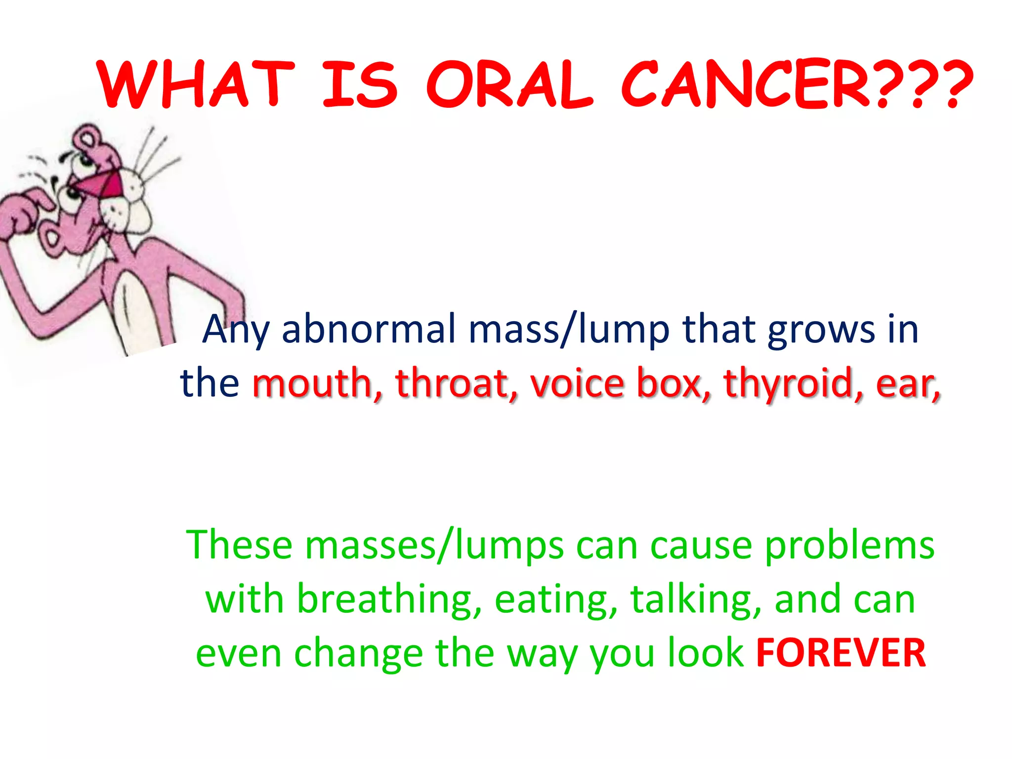 Prevention of oral cancer | PPTX