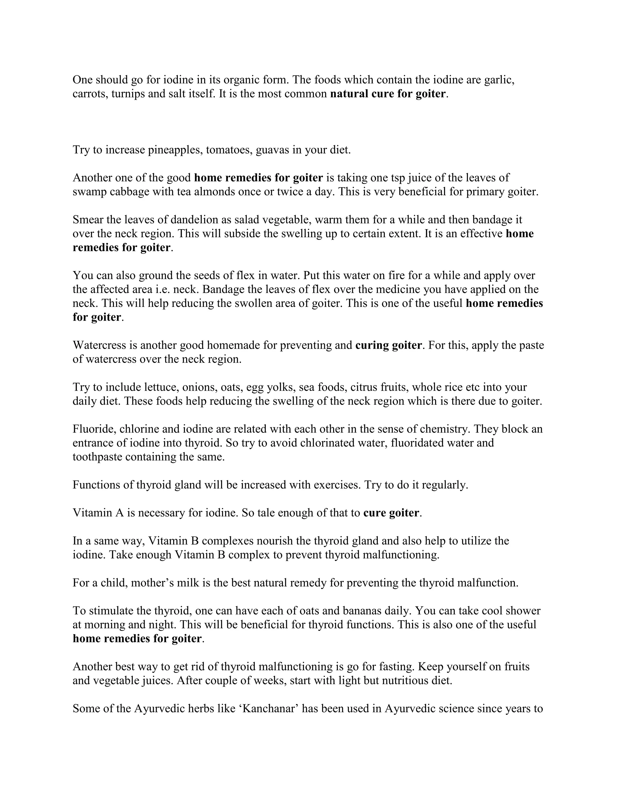Prevent thyroid or goiter | PDF