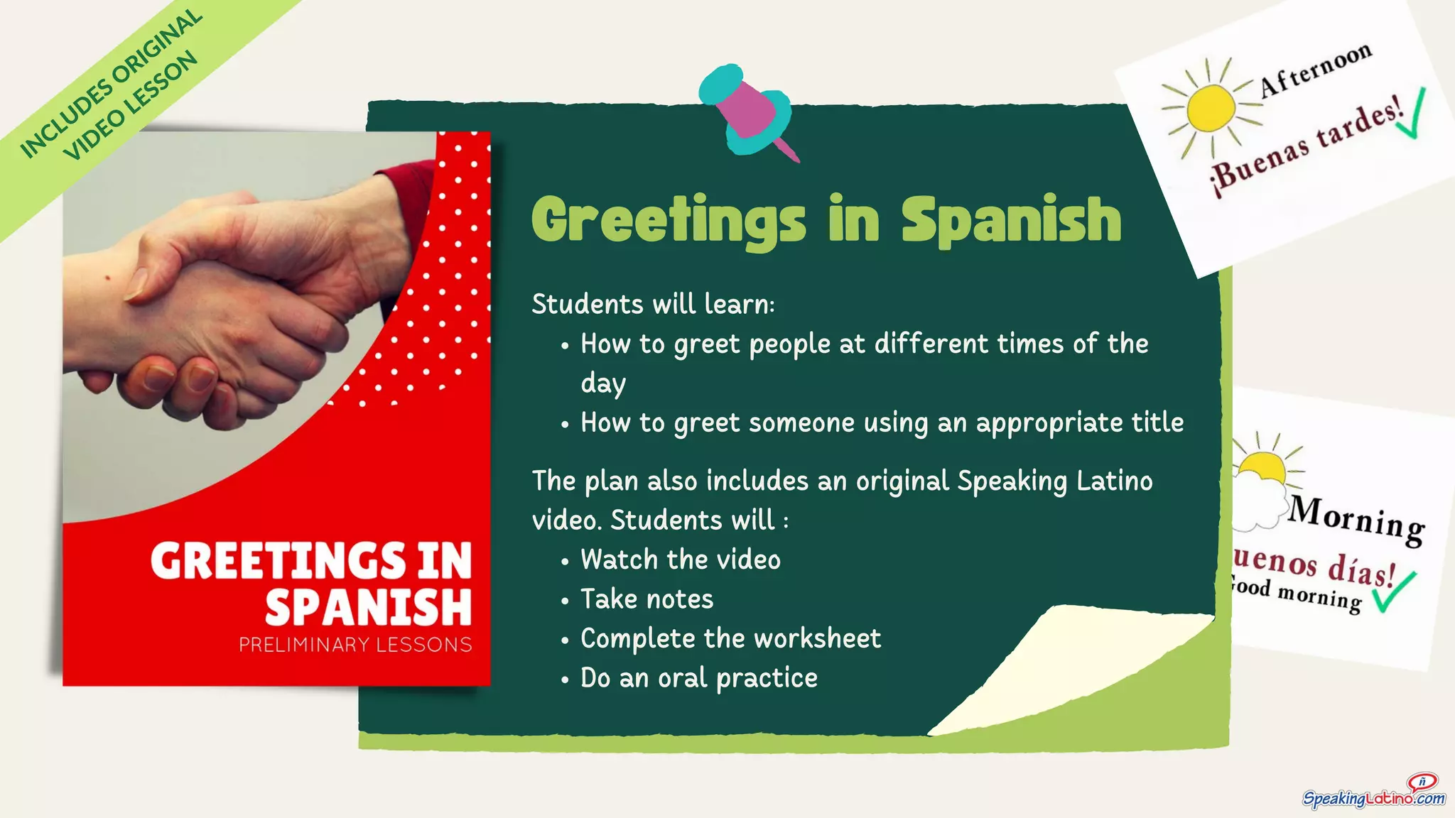 Spanish 1 Preliminary Lesson Plans for High School | PDF