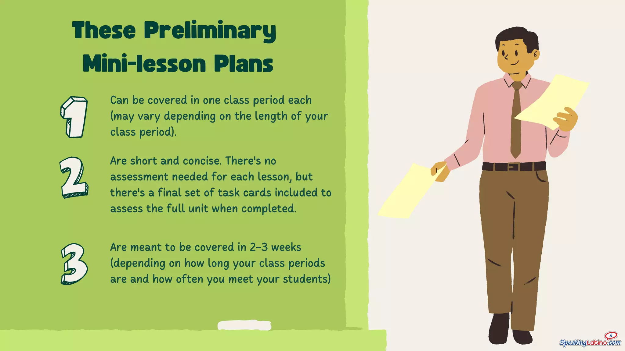 Spanish 1 Preliminary Lesson Plans for High School | PDF