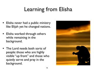 Journey Through The Bible: Part 13 - Elisha: Man of God | PDF