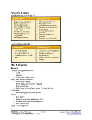 Preview Class Handout " | DOC