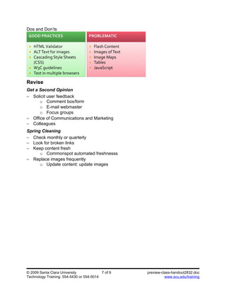 Preview Class Handout " | DOC