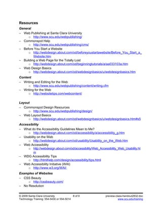 Preview Class Handout " | DOC