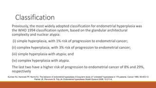 Endometrial Hyperplasia & Cancer Uterus | PPT