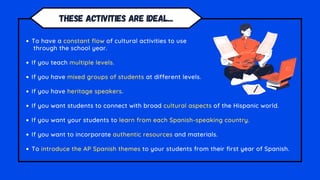 Spanish-speaking Countries Scaffolded Activities for Novice ...