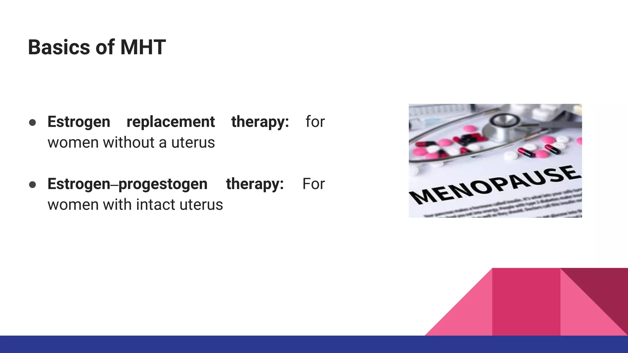 step by step guide to menopause hormone therapy (MHT) | PDF