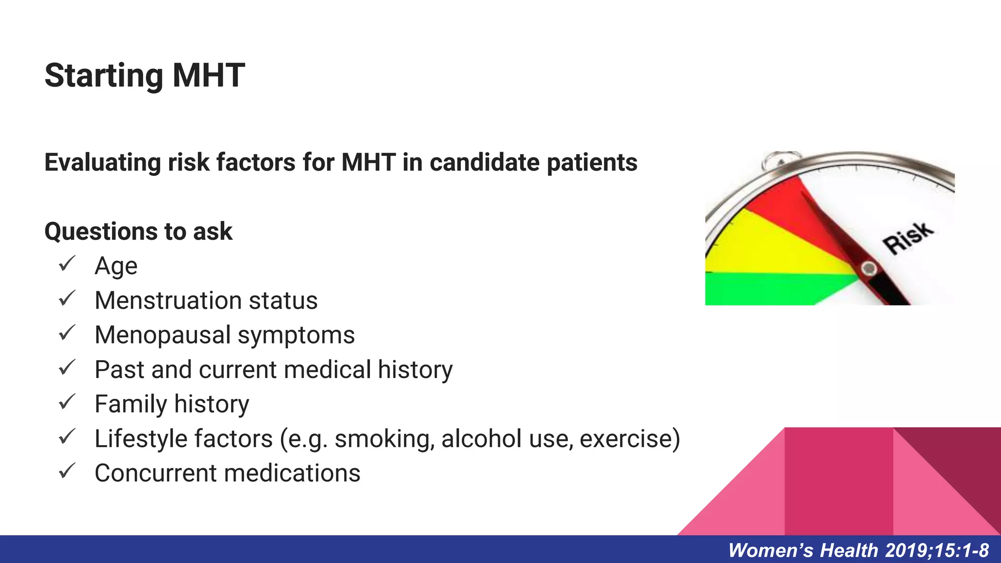 step by step guide to menopause hormone therapy (MHT) | PDF