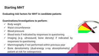 step by step guide to menopause hormone therapy (MHT) | PDF