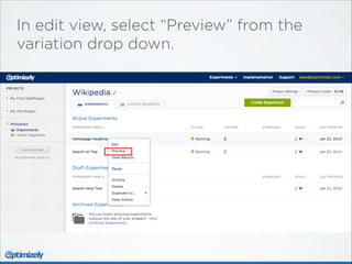 Introducing Optimizely "Preview As" | PDF