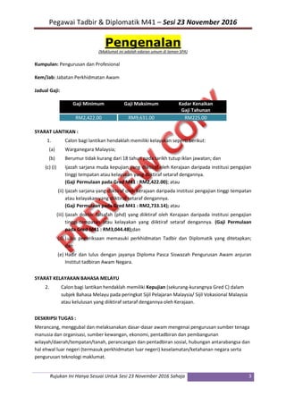Contoh soalan dan jawapan exam PTD 23 November 2016 | PDF