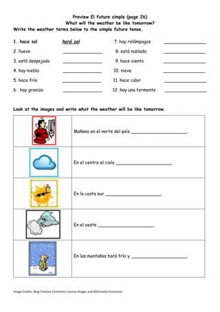 Preview el futuro simple | PDF