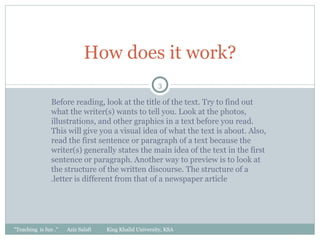 Previewing ( prereading skill ) | PPT