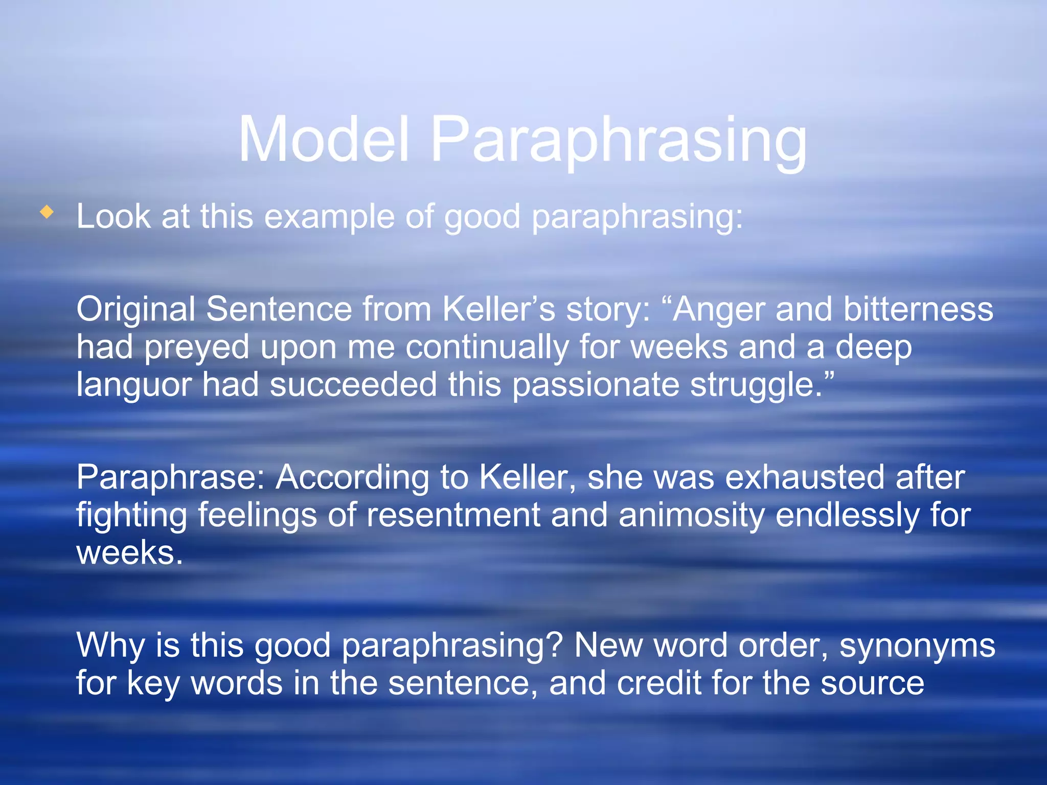 Previewing and paraphrasing | PPT