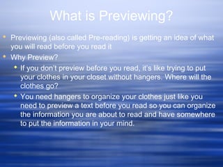 Previewing and paraphrasing | PPT