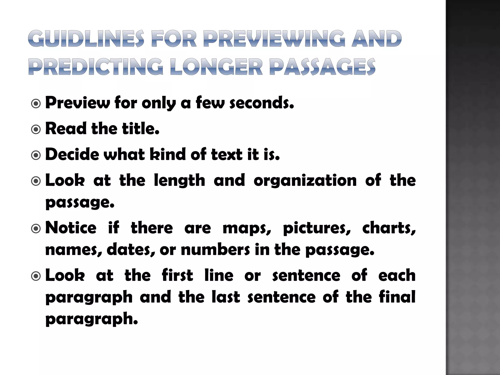 Bahasa Inggris - Previewing and Predicting | PPTX