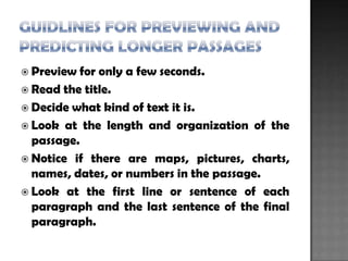 Bahasa Inggris - Previewing and Predicting | PPTX